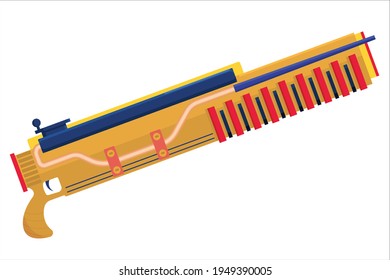 Vector Clip Art Blaster Concept Illustration Stock Vector (Royalty Free ...