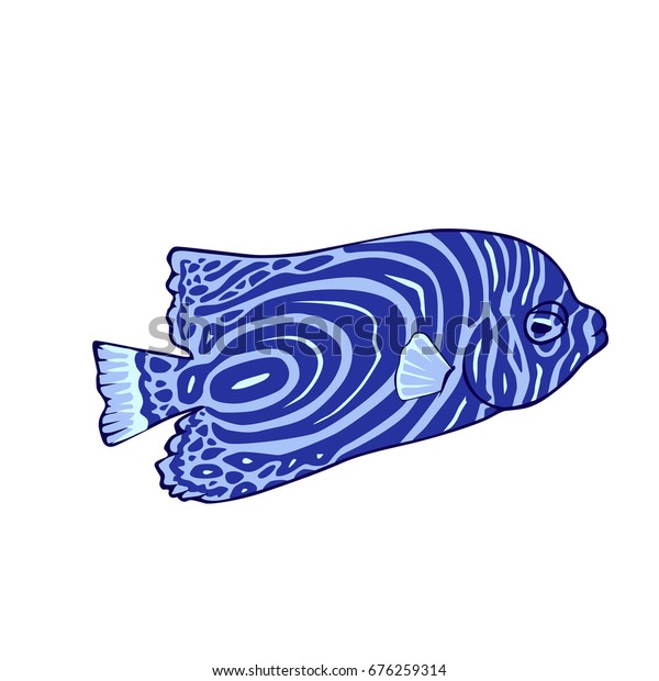 Vector Clipart Cartoon Fish Bright Colors Stock Vector (Royalty Free ...
