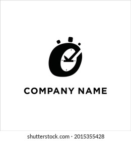 Vector Clock Time Company Logo Design Stock Vector (Royalty Free ...