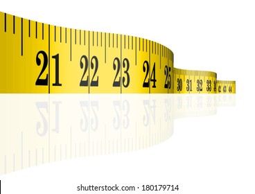 Vector Cloth Measure Measuring Tape 3d Stock Vector (Royalty Free ...