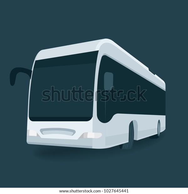 Vector Coach Bus Illustration Bus Logo Stock Vector (Royalty Free ...