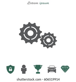 Vector Cog Settings Icon Symbol 库存矢量图（免版税）606519914 | Shutterstock