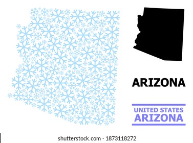 Vector Collage Map Arizona State Created Stock Vector (Royalty Free ...
