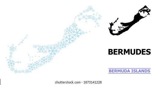 Vector Collage Map Bermuda Islands Designed Stock Vector (Royalty Free ...