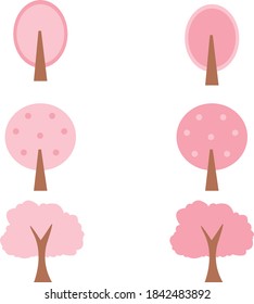 Vector Collection Cartoon Sakura Stock Vector (Royalty Free) 1842483892 ...