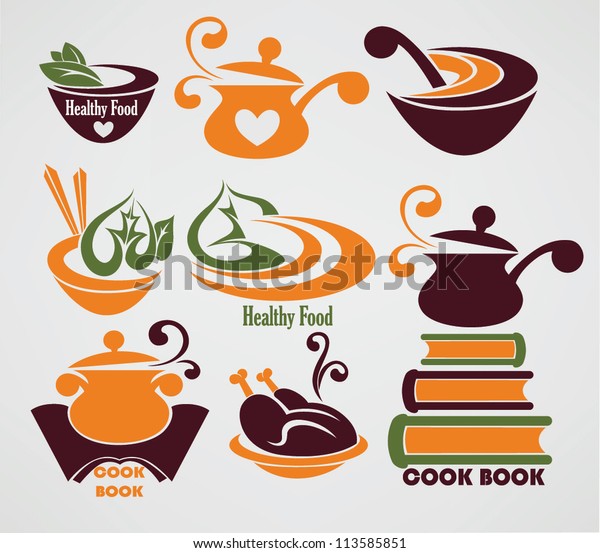 Vector Collection Cooking Symbols Stock Vector (Royalty Free) 113585851 ...