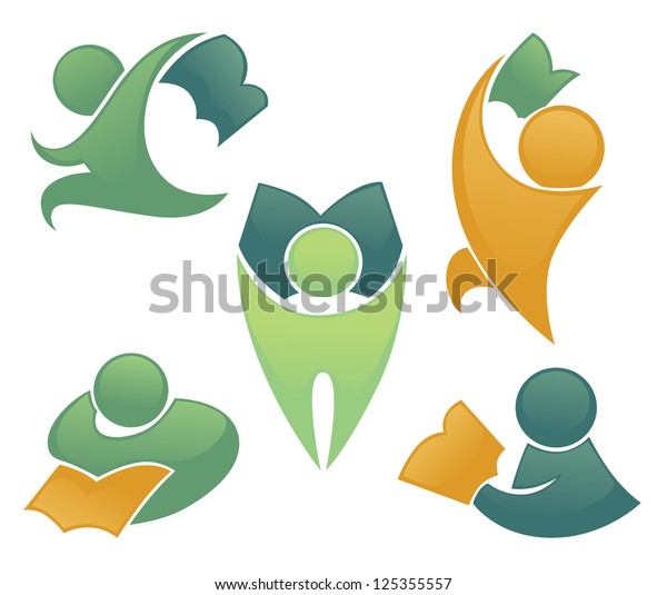 Vector Collection Education Reading Symbols Icons Stock Vector (Royalty ...