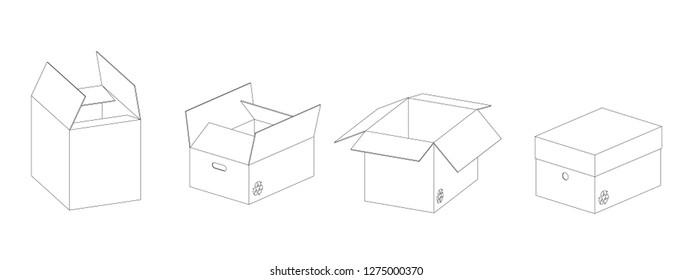 17,548 3d Box Vector Outline Images, Stock Photos & Vectors | Shutterstock