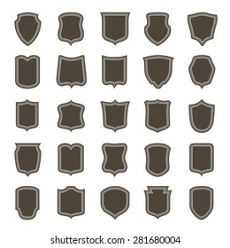 Vector Collection Heraldic Shapes High Quality Stock Vector (Royalty ...