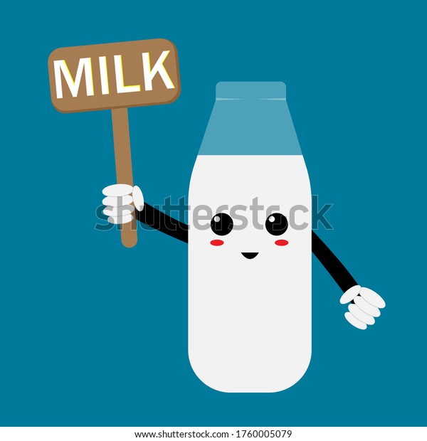 Vector Collection Milk Bottle Characters Stock Vector (Royalty Free ...