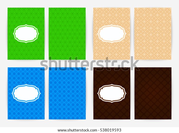 Vector Collection Title Page Stock Vector (Royalty Free) 538019593 ...
