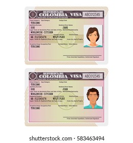 212 Visa Sticker Blank Images, Stock Photos & Vectors | Shutterstock
