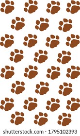 Vector Color Background Cat Footprints Stock Vector (Royalty Free ...