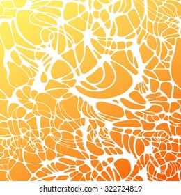 Vector Color Handdrawing Wave Sunny Background Stock Vector (Royalty ...