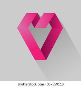 Vector Color Heart Shade Logo Stock Vector (Royalty Free) 357559118 ...