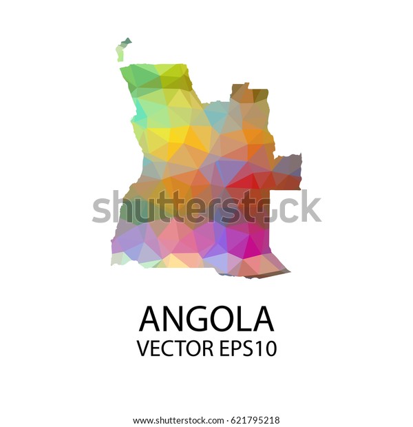 Vector Color Map Angola Vector Illustration Stock Vector (Royalty Free ...