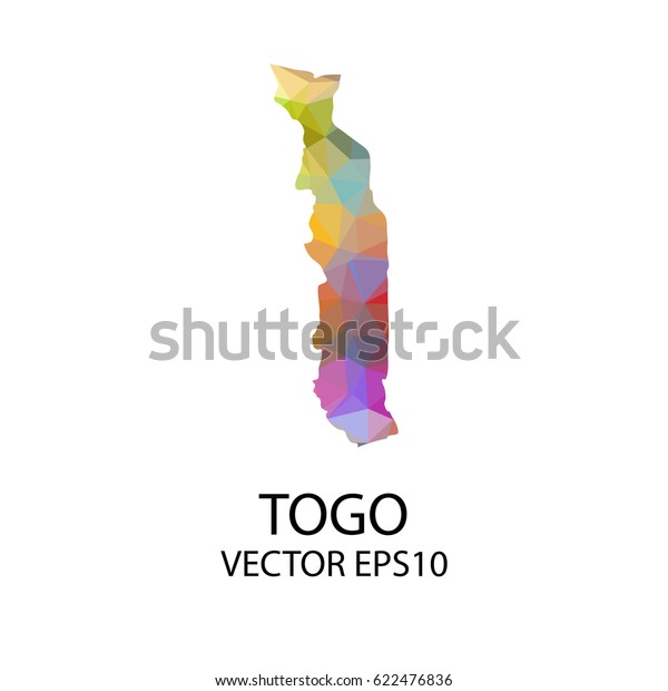 Vector Color Map Togo Vector Illustration Stock Vector (Royalty Free ...