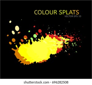 Vector Color Splats Graphic Paint Splatter Stock Vector (Royalty Free ...