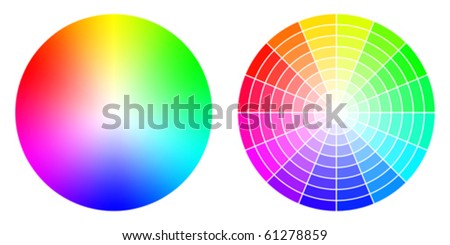 Vector Color Wheels RGB Color Space Stock Vector (Royalty Free ...