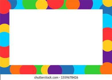Colorful Page Border Stock Illustration 1197852562