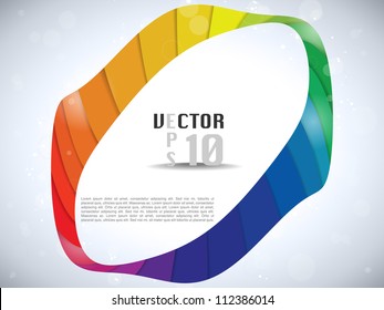 Vector Colorful Glossy Circle Background Stock Vector (Royalty Free ...