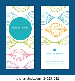 Vector Colorful Horizontal Vertical Round Frame Stock Vector (Royalty ...