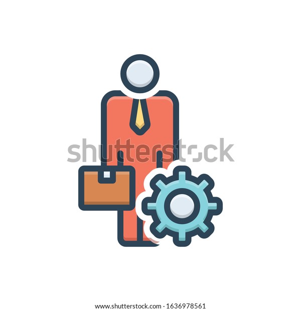 Vector Colorful Icon Ancillary Stock Vector (Royalty Free) 1636978561 ...