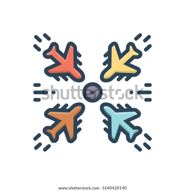 Vector Colorful Icon Besiege Stock Vector (Royalty Free) 1640420140 ...