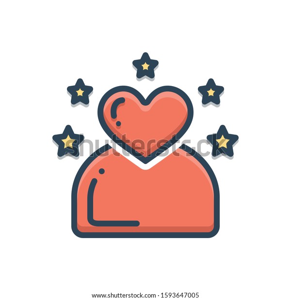 Vector Colorful Icon Humble Stock Vector (Royalty Free) 1593647005