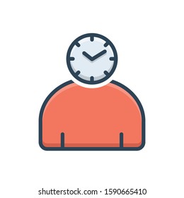 Vector Colorful Icon Lifetime Stock Vector (Royalty Free) 1590665410 ...
