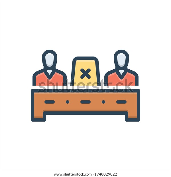 Vector Colorful Illustration Icon Absence Stock Vector (Royalty Free ...
