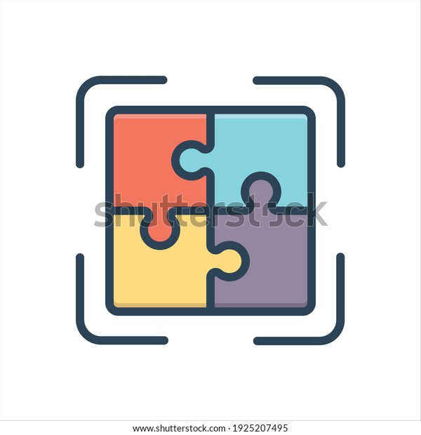 Vector Colorful Illustration Icon Allied Stock Vector (Royalty Free ...