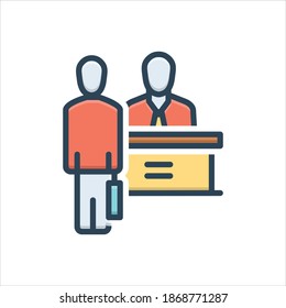 Vector Colorful Illustration Icon Appoint Stock Vector (Royalty Free ...