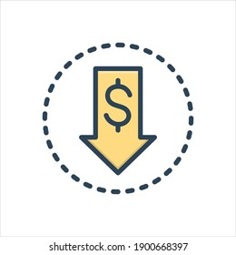 Vector Colorful Illustration Icon Cheaper Stock Vector (Royalty Free ...