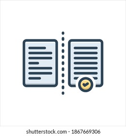 Vector Colorful Illustration Icon Comparison Stock Vector (Royalty Free ...
