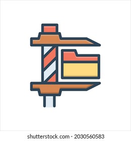 Vector Colorful Illustration Icon Compressed Stock Vector (Royalty Free ...