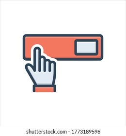 Vector Colorful Illustration Icon Enable Stock Vector (Royalty Free ...