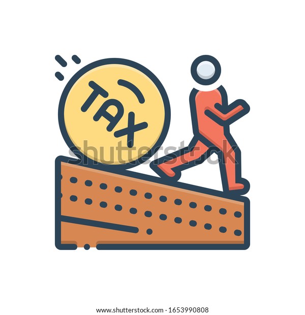 Vector Colorful Illustration Icon Evade Stock Vector (Royalty Free ...