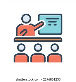 Vector Colorful Illustration Icon Explaining Stock Vector (Royalty Free ...