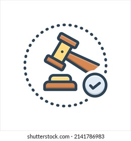 Vector Colorful Illustration Icon Justify Stock Vector (Royalty Free ...