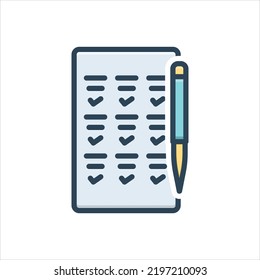 Vector Colorful Illustration Icon Marking Stock Vector (Royalty Free ...