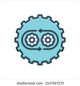 Vector Colorful Illustration Icon Ongoing Stock Vector (Royalty Free ...