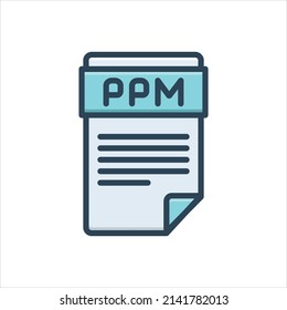 Vector Colorful Illustration Icon Ppm Stock Vector (Royalty Free ...