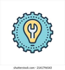 Vector Colorful Illustration Icon Practical Stock Vector (Royalty Free ...