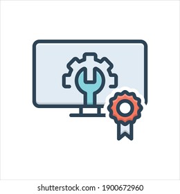 Vector Colorful Illustration Icon Preference Stock Vector (Royalty Free ...