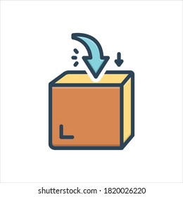 Vector Black Line Icon Into Stock Vector (Royalty Free) 1800408598 ...