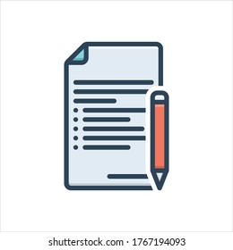 Vector Colorful Illustration Icon Terms Stock Vector (Royalty Free ...