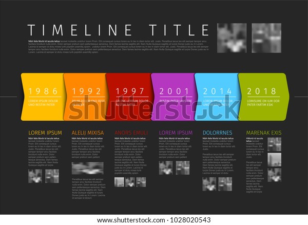 4,412 Timeline With Photos Images, Stock Photos & Vectors | Shutterstock