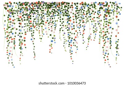 Vector Colorful Ivy Background Banner Illustration Stock Vector ...