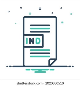152 Ind file format icon Images, Stock Photos & Vectors | Shutterstock